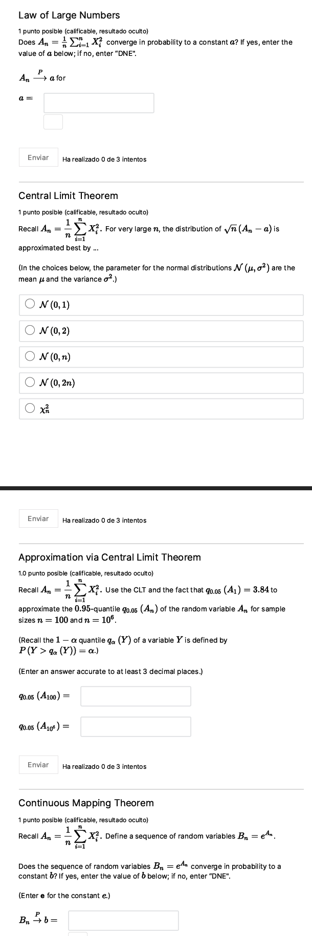 Solved Setup: For all problems on this page, let X1,..., | Chegg.com