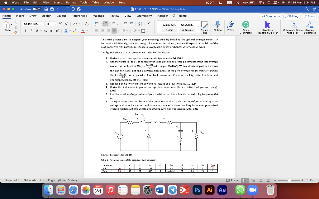 Solved This mini project aims to deepen yaur modeling skills | Chegg.com