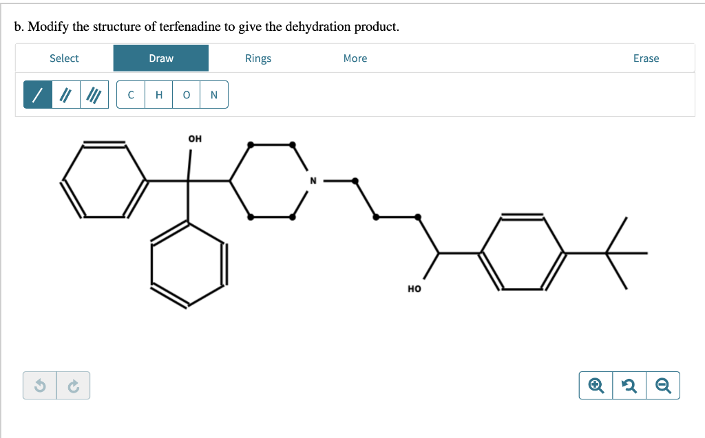 Solved Terfenadine is an antihistaminic drug that contains | Chegg.com