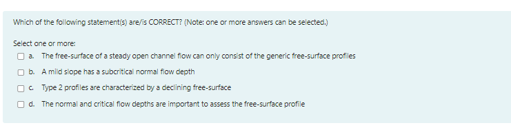Solved Which of the following statement(s) are/is CORRECT? | Chegg.com