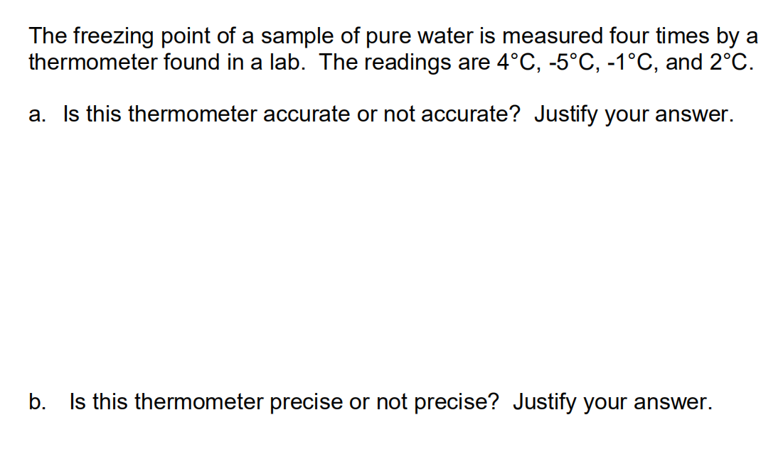 Solved The freezing point of a sample of pure water is | Chegg.com