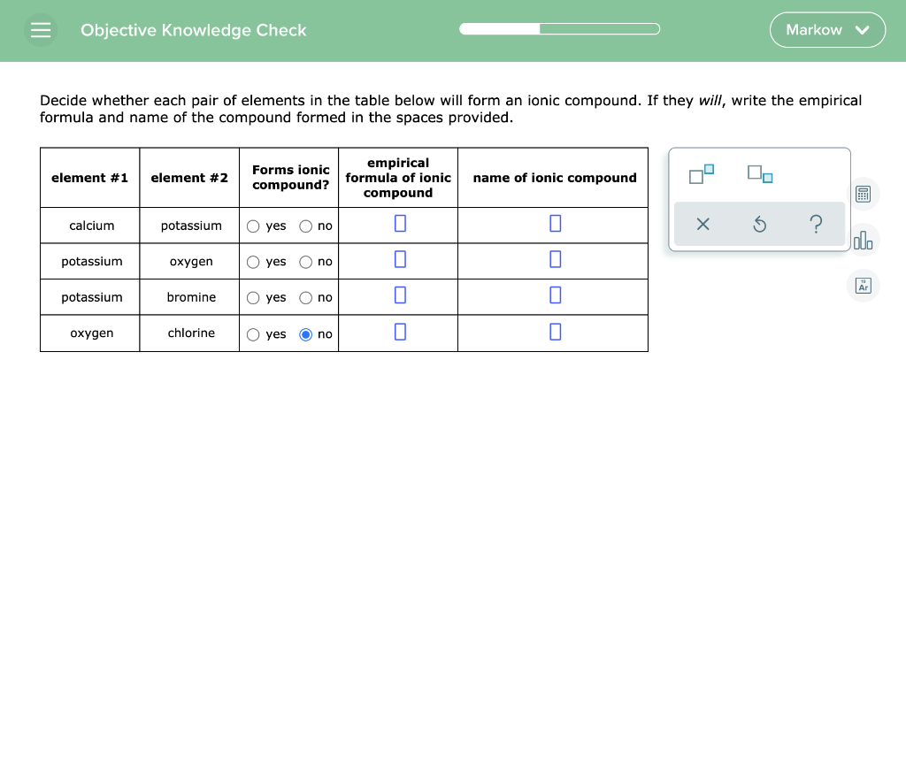 Solved Objective Knowledge Check Markow v Decide whether | Chegg.com