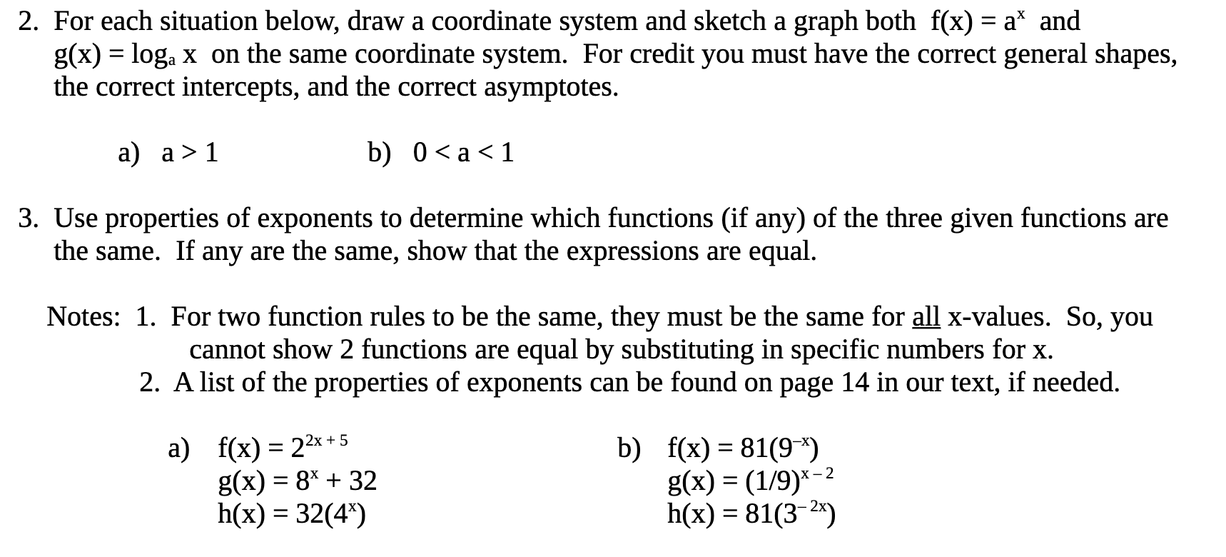 Solved 2. For each situation below, draw a coordinate system | Chegg.com