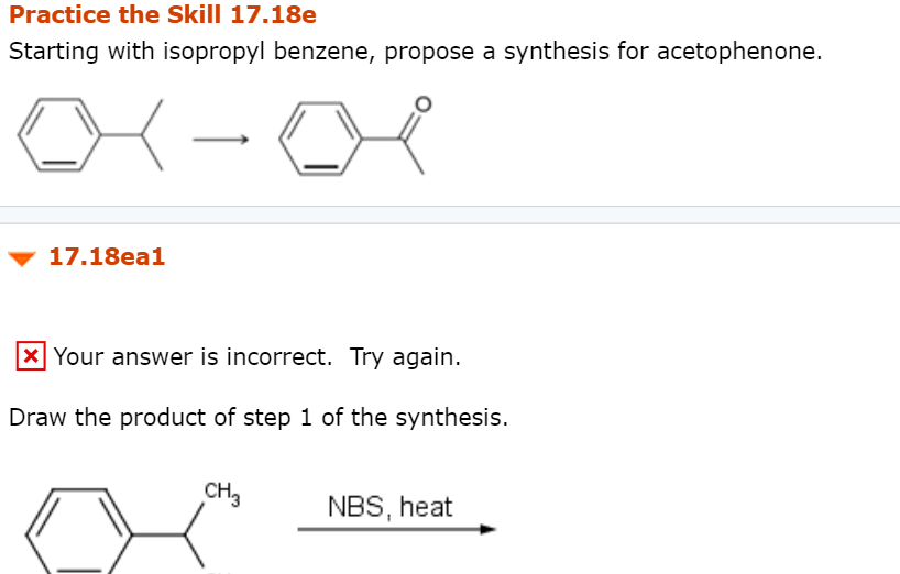 Solved Practice the Skill 17.18e Starting with isopropyl | Chegg.com Solved Practice the Skill 17.18e Starting with isopropyl | Chegg.com