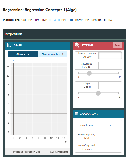 Regression: Regression Concepts 1 (Algo) | Chegg.com