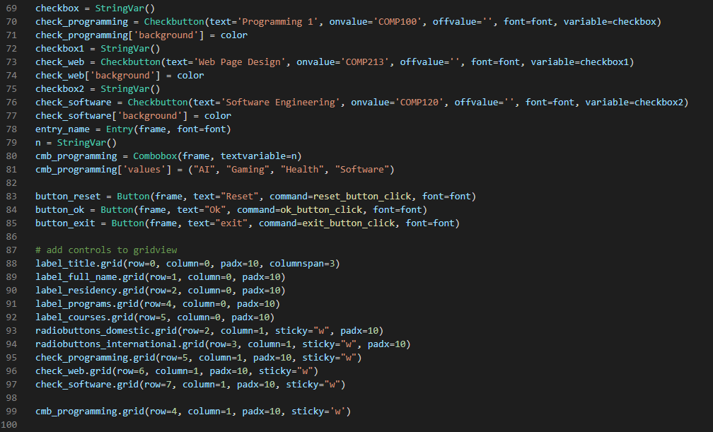 Solved Python Gui Code I Have A Working Tkinter Gui 
