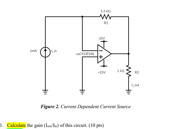 Solved Current Dependent Current Sourcecalculate The Gain 8231