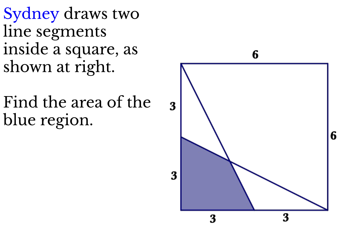 Solved Sydney Draws Two Line Segments Inside A Square As