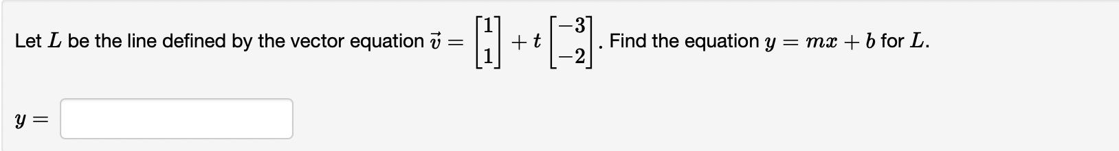Solved Let L ﻿be the line defined by the vector equation | Chegg.com