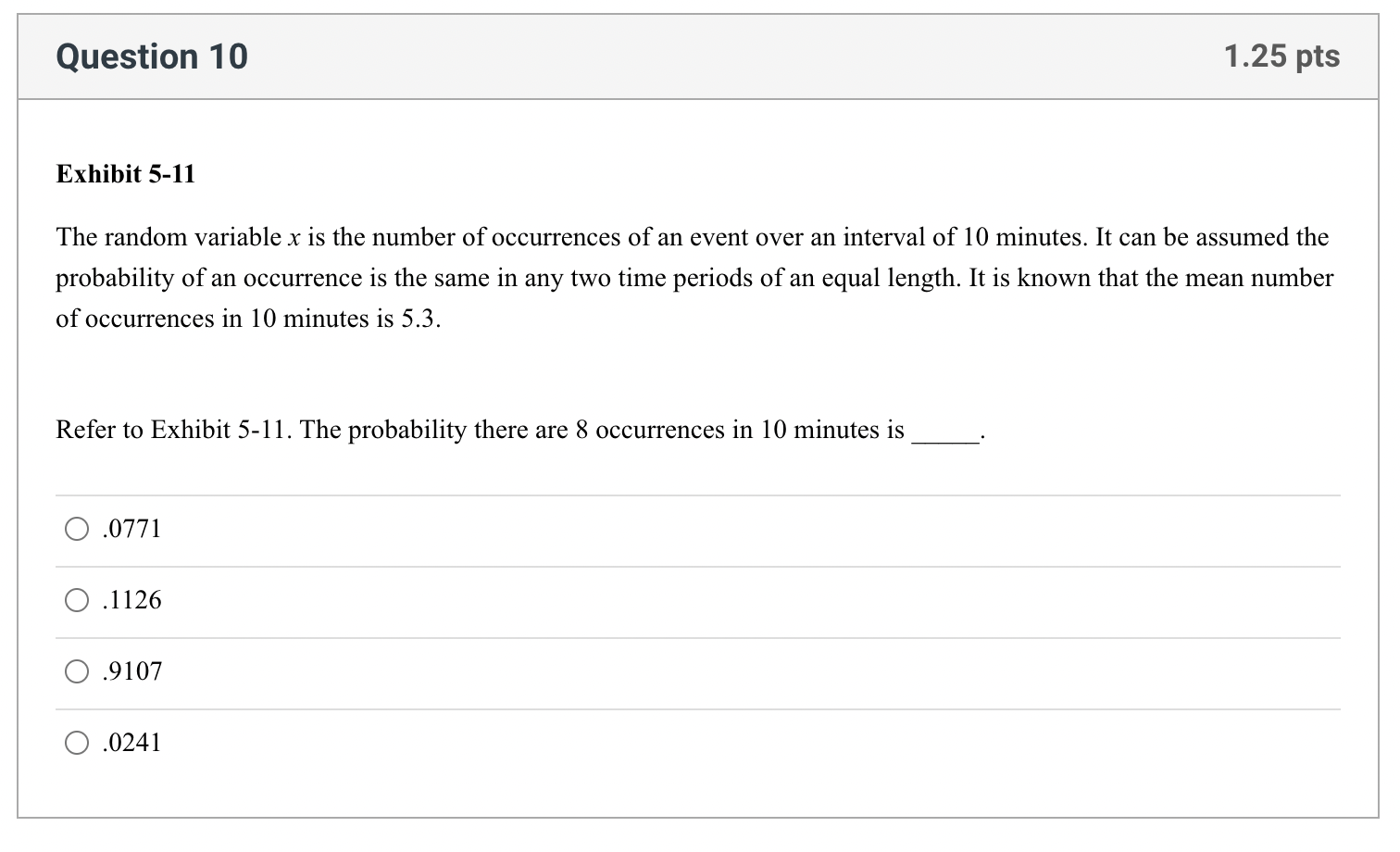 Solved The random variable x is the number of occurrences of | Chegg.com