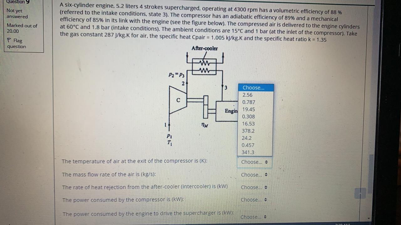 Solved Question 9 Not yet answered Marked out of 20.00 A | Chegg.com