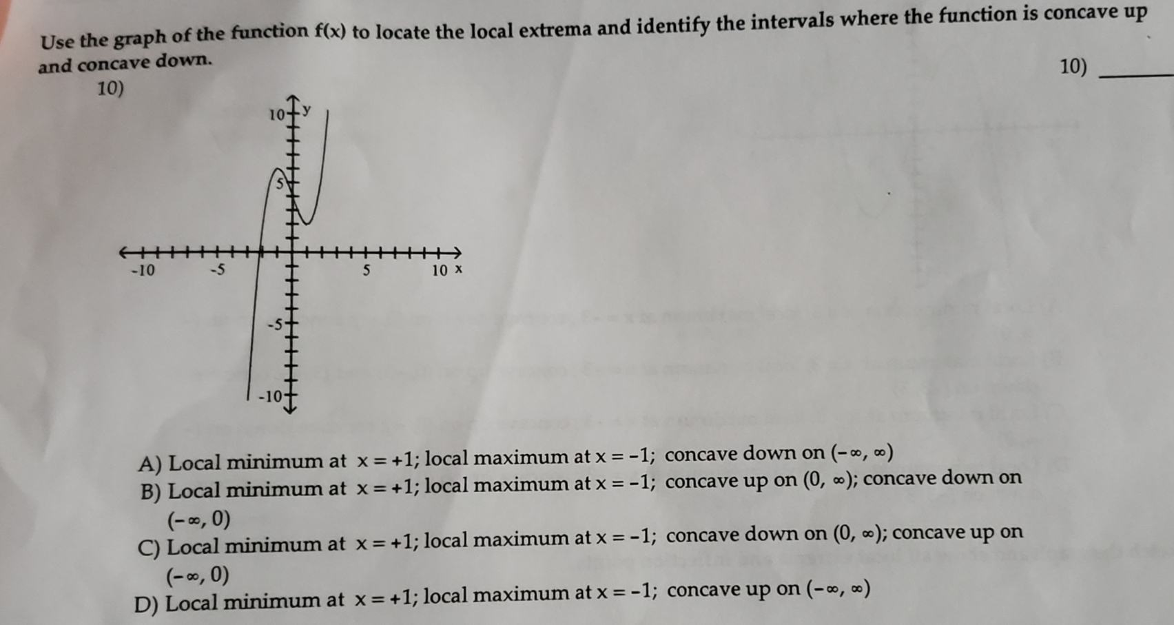 Solved Use the graph of the function f(x) to locate the | Chegg.com
