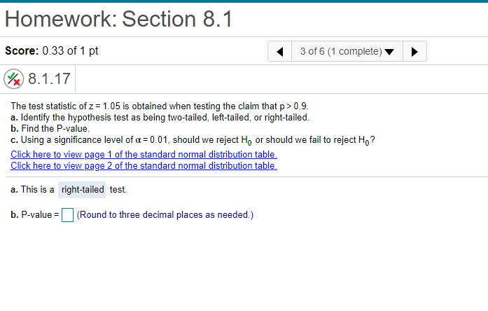 Solved Homework Section 8 1 Score 0 33 Of 1 Pt 3 Of 6 1
