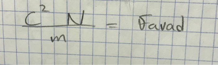 Solved show that the units (c ^ 2n) / m are equal to a | Chegg.com