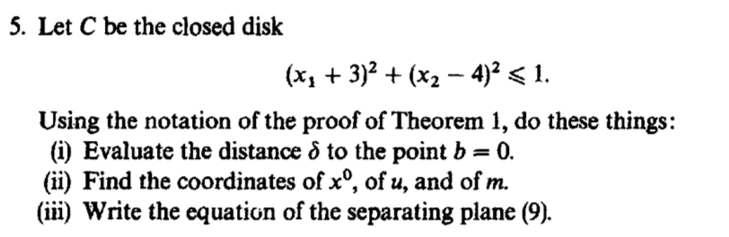 Solved 5. Let C be the closed disk (x2 + 3)2 + (x2 – 4)