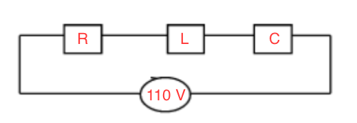 Solved A series RLC AC Circuit is connected to a 110 volt | Chegg.com