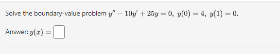 Solved Solve the boundary-value problem | Chegg.com