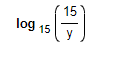 Solved log15(15y) | Chegg.com
