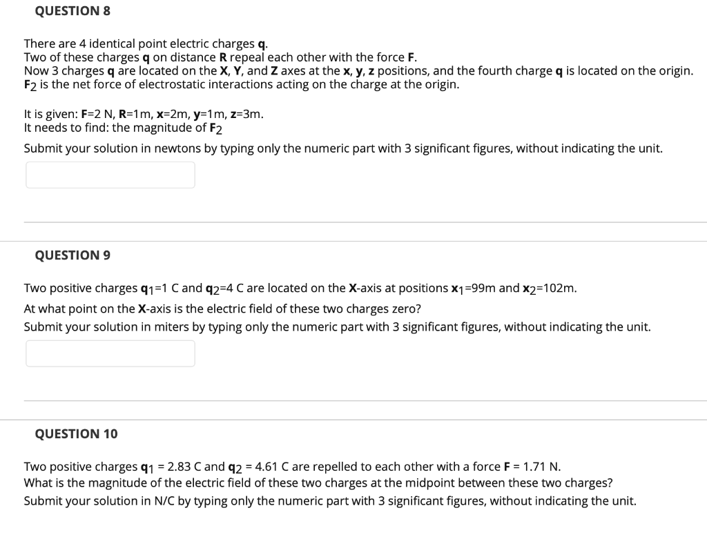 Diagram With Identical Electrical Charges Solved Consider Th