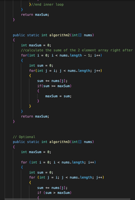 Solved JAVAInstructions: Let A be an array of integers | Chegg.com