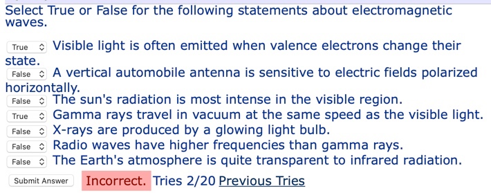 Solved Select True or False for the following statements | Chegg.com