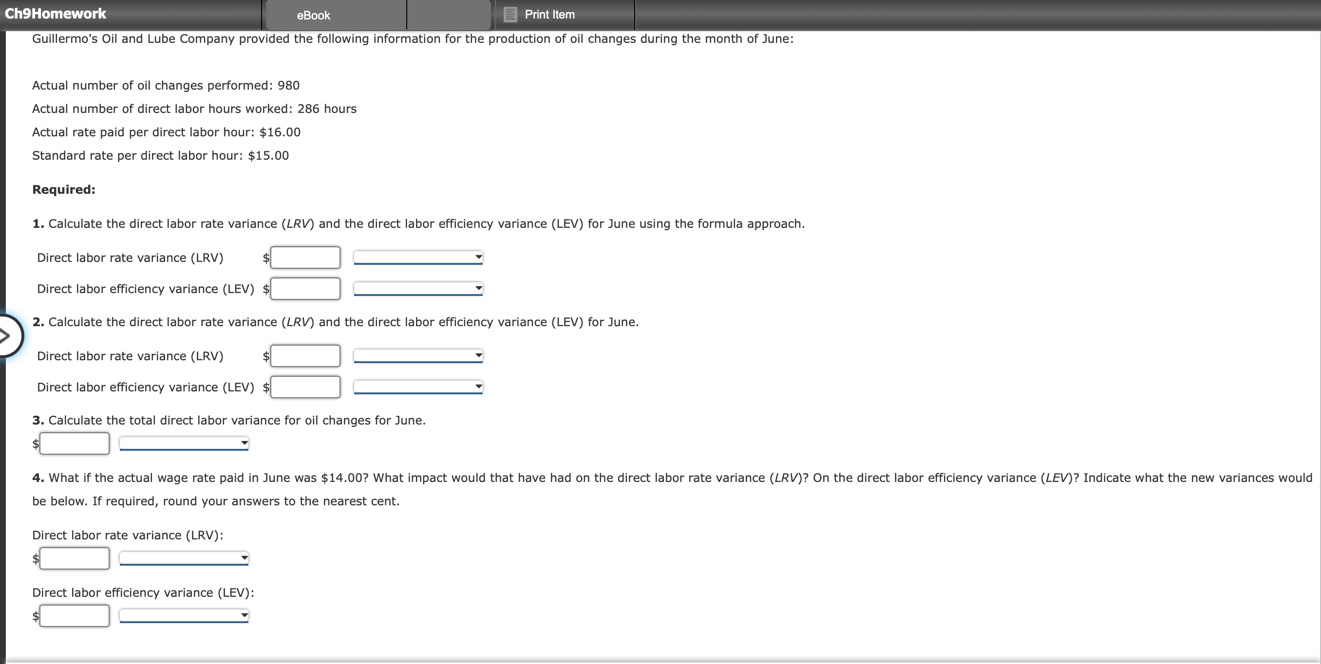 Solved Calculating the Direct Labor Rate Variance and the | Chegg.com