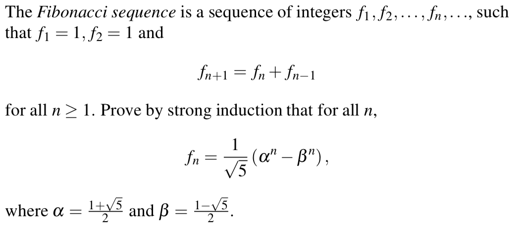 Solved The Fibonacci sequence is a sequence of integers f1, | Chegg.com