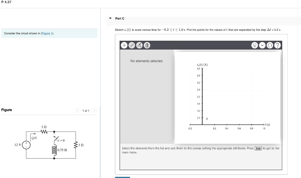 Solved Sketch iA(t) to scale versus time for −0.2≤t≤1.0 s. | Chegg.com
