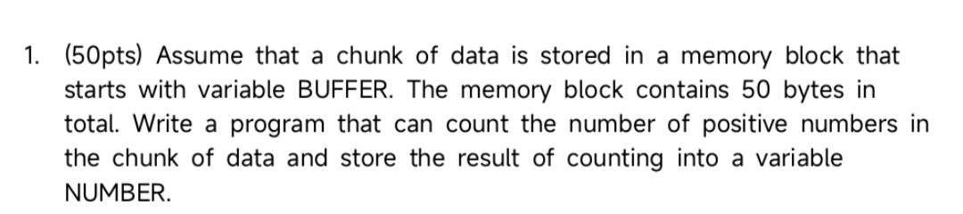 Solved (50pts) Assume that a chunk of data is stored in a | Chegg.com