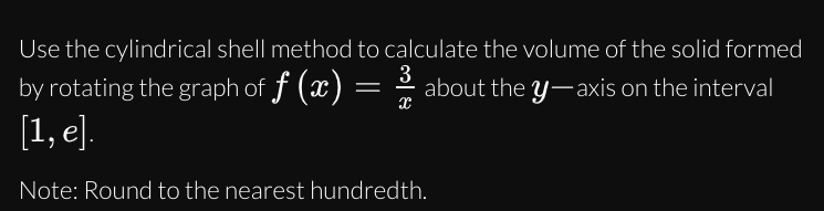 Solved Use the cylindrical shell method to calculate the | Chegg.com
