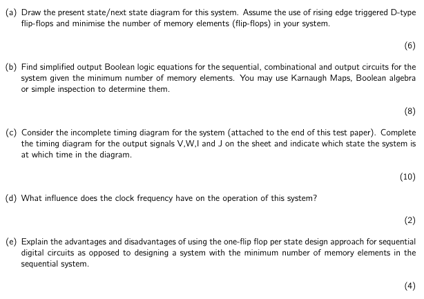 QUESTION 3 Consider the following Algorithmic State | Chegg.com