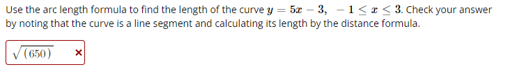 Solved Use the arc length formula to find the length of the | Chegg.com