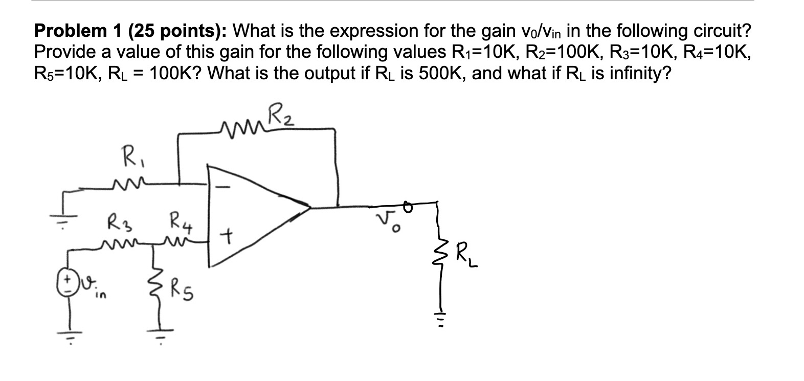 Solved Problem 1 (25 points): What is the expression for the | Chegg.com