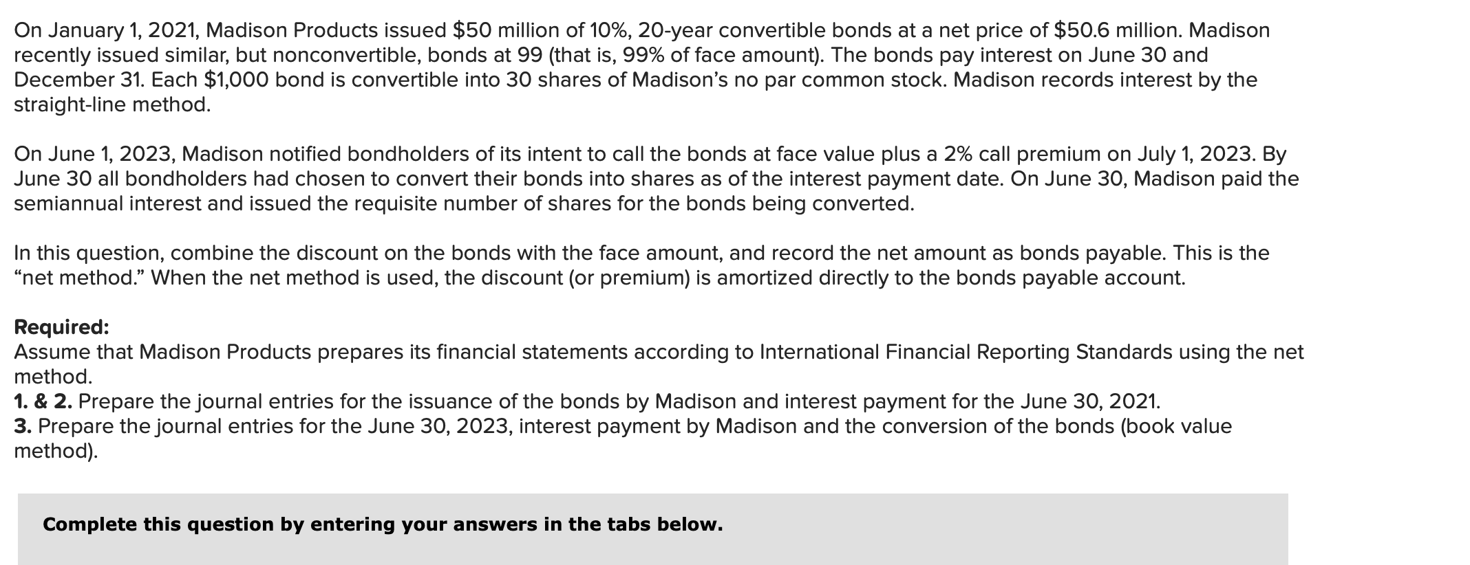 Solved On January 1, 2021, Madison Products issued $50 | Chegg.com