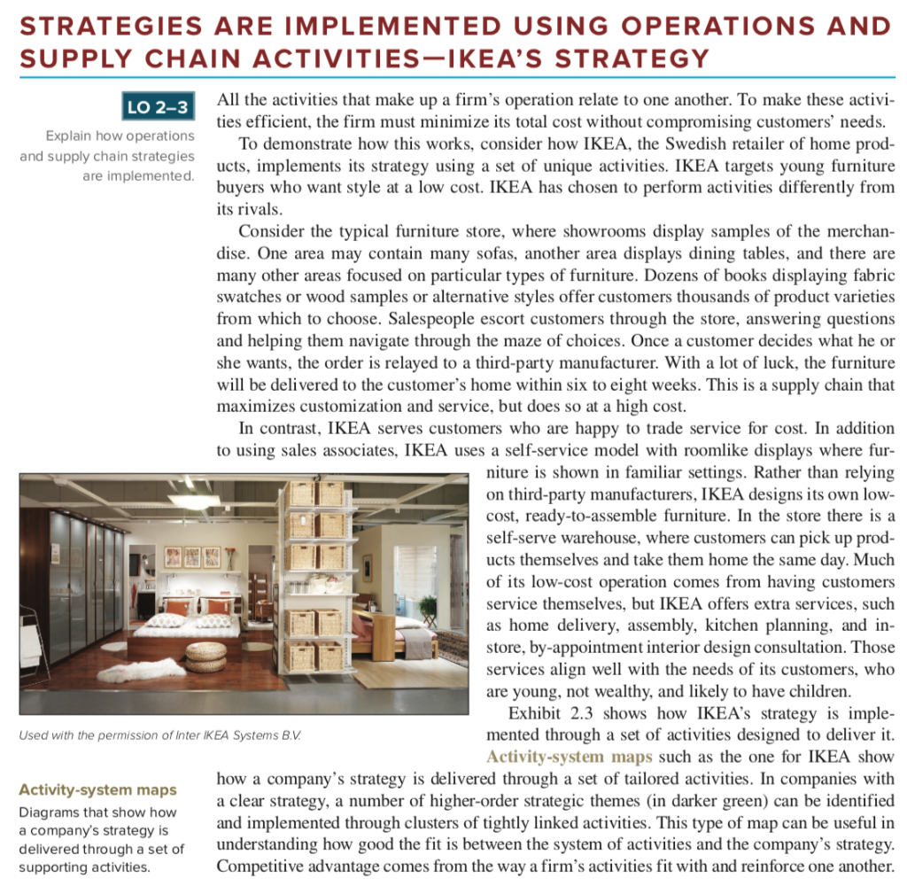 Solved STRATEGIES ARE IMPLEMENTED USING OPERATIONS AND | Chegg.com