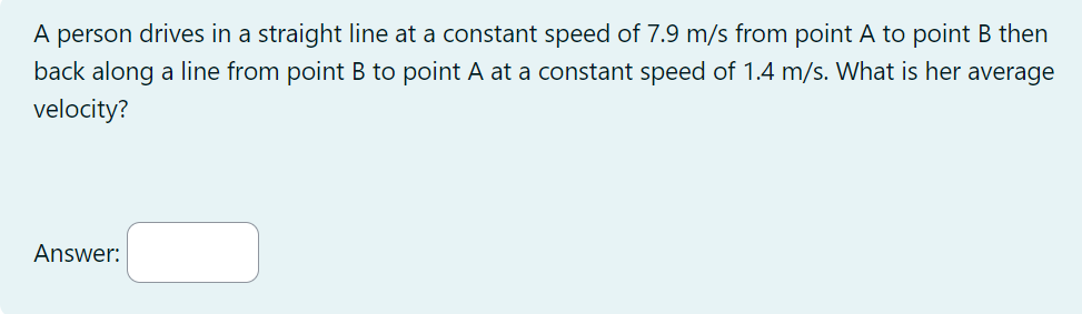 Solved A person drives in a straight line at a constant | Chegg.com