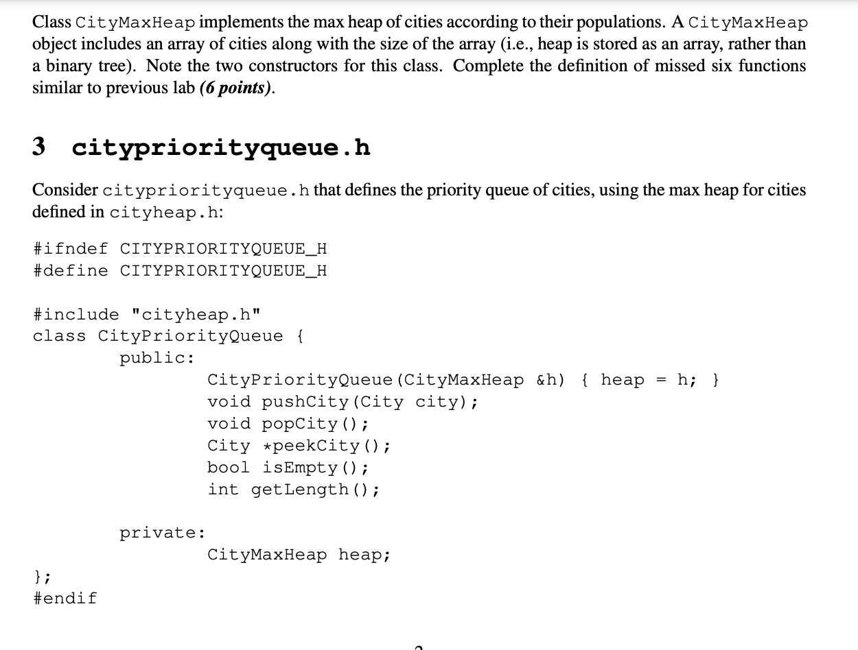 Solved COMP 53: Priority Queues Lab Instructions: In this | Chegg.com
