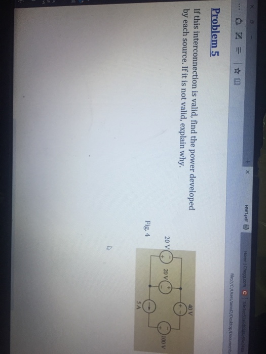 Solved HW1.pdf Problem 5 If this interconnection is valid, | Chegg.com