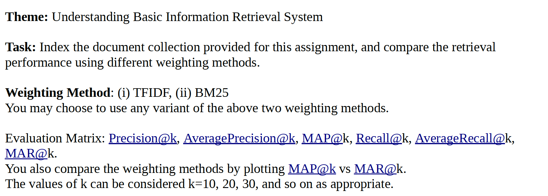 Solved Theme: Understanding Basic Information Retrieval | Chegg.com