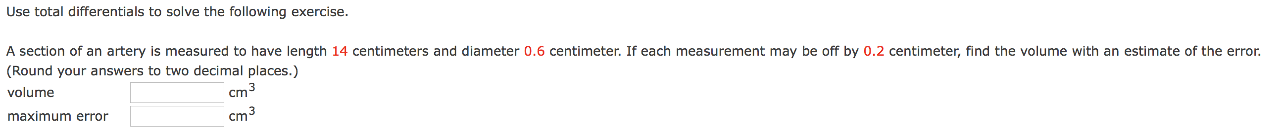 Solved Use total differentials to solve the following | Chegg.com