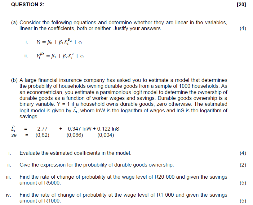 Solved (a) Consider the following equations and determine | Chegg.com