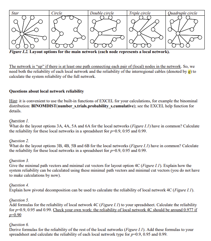 Solved Project: System reliability A telecommunication | Chegg.com