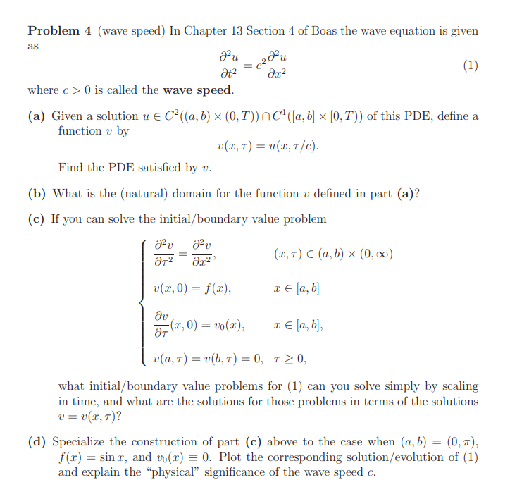 Solved Problem 4 (wave speed) In Chapter 13 Section 4 of | Chegg.com Solved Problem 4 (wave speed) In Chapter 13 Section 4 of | Chegg.com