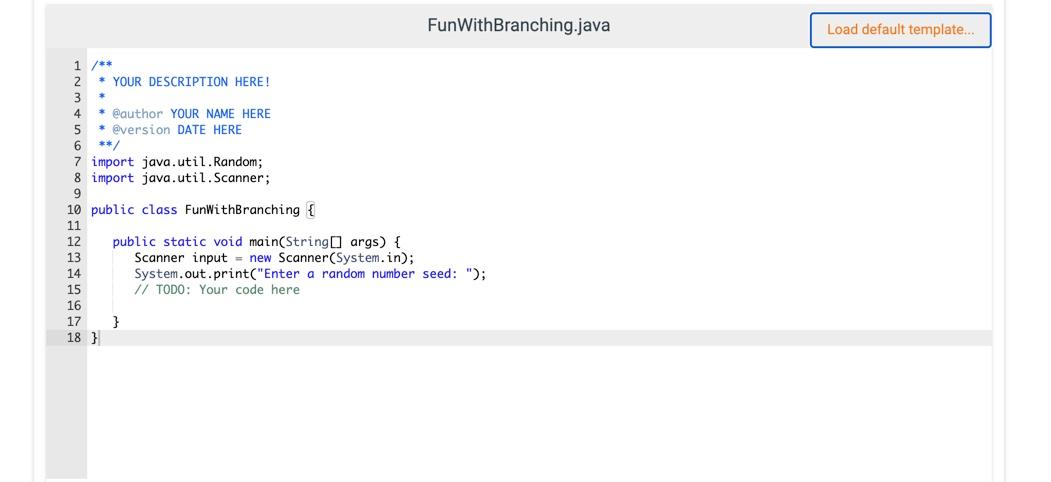 Solved 11.8 Fun With Branching* For this project you will | Chegg.com