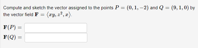 Solved Compute and sketch the vector assigned to the points | Chegg.com
