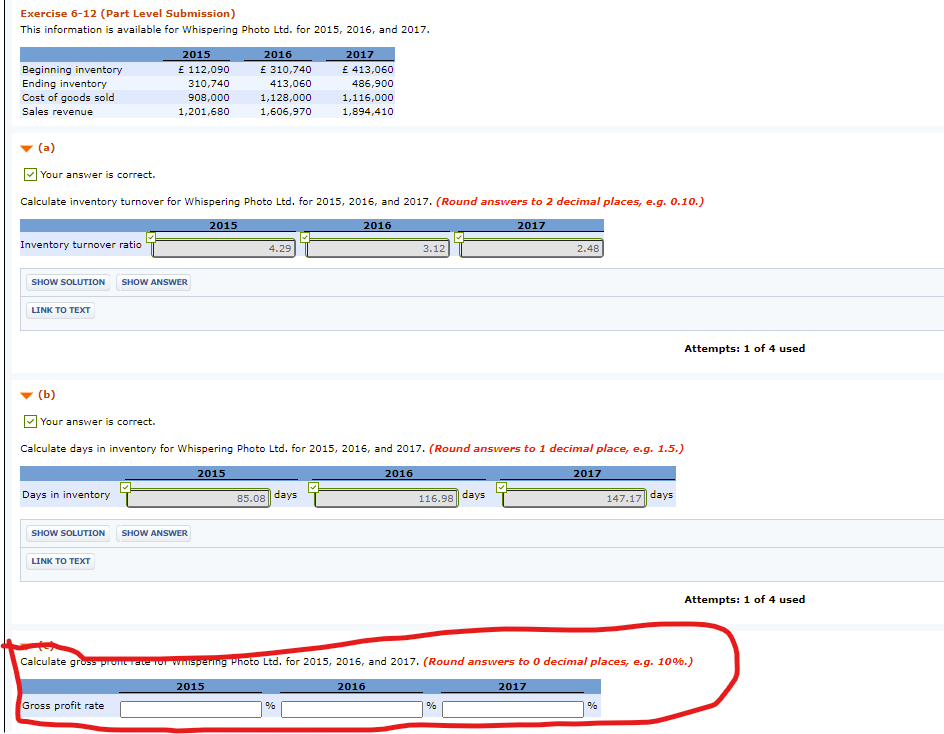 Solved Exercise 6-12 (Part Level Submission) This | Chegg.com