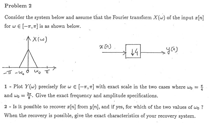 Solved Problem 2Consider the system below and assume that | Chegg.com