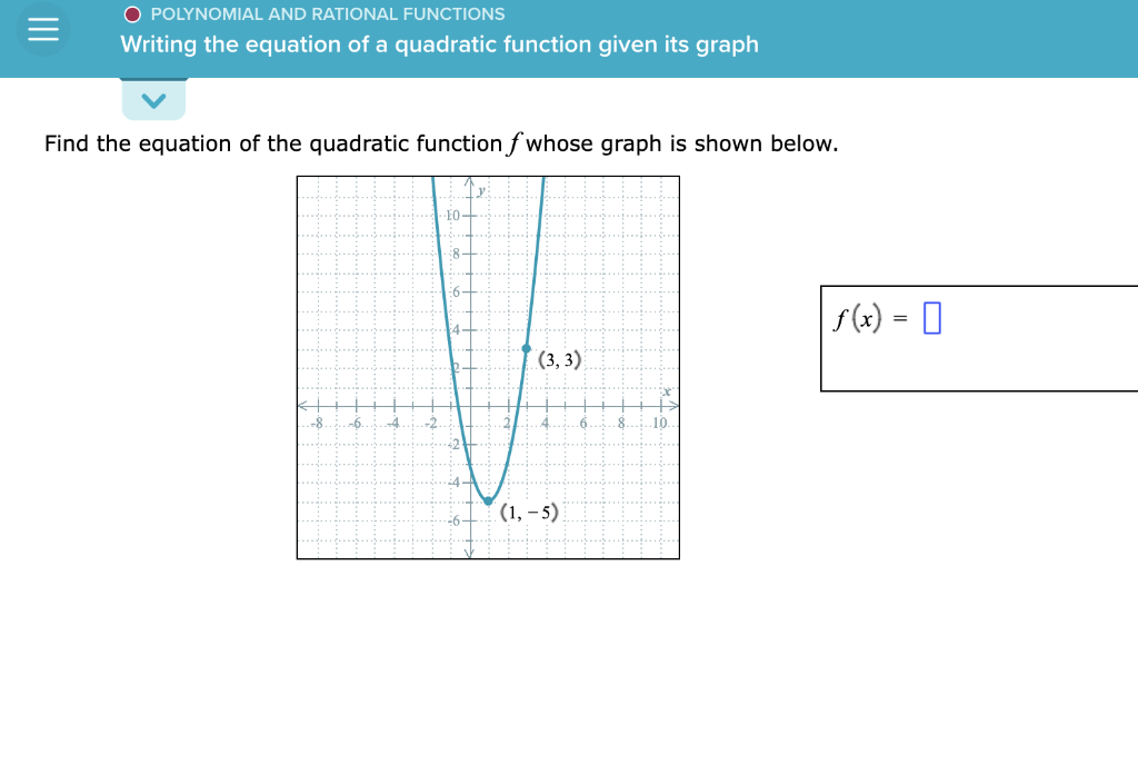 Solved O POLYNOMIAL AND RATIONAL FUNCTIONS Writing the | Chegg.com