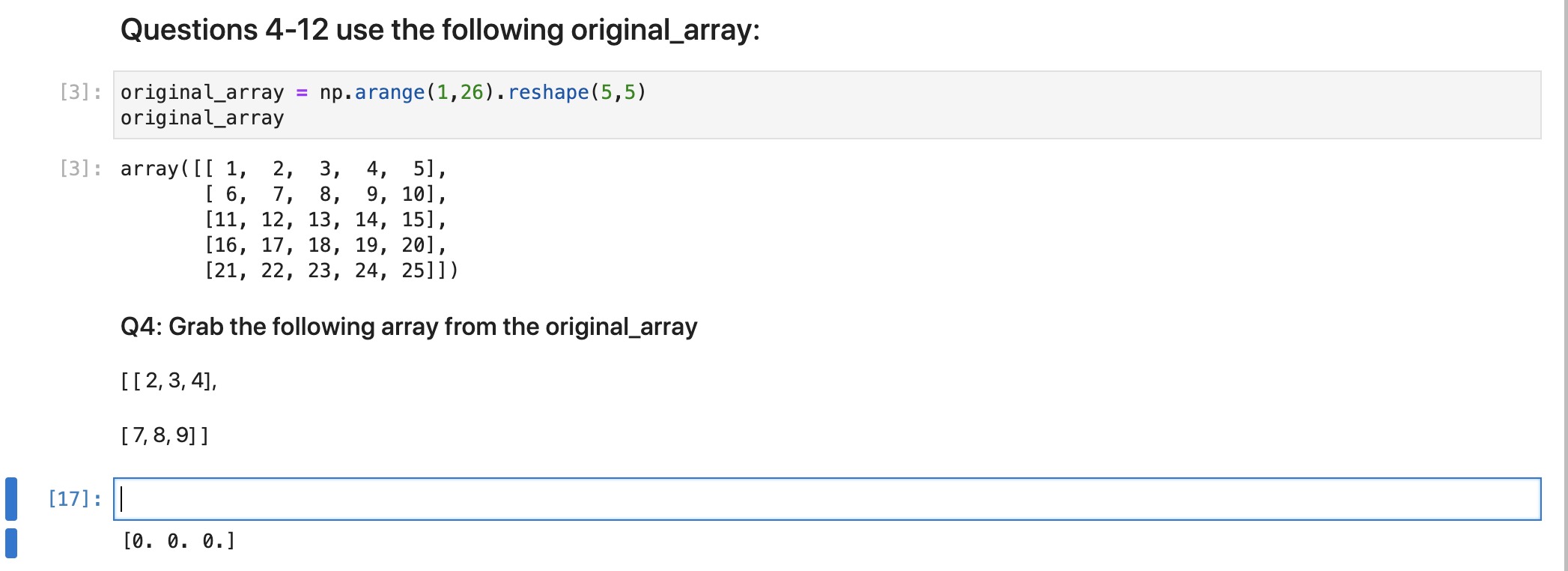 Solved Questions 4 12 Use The Following Original Array [3]