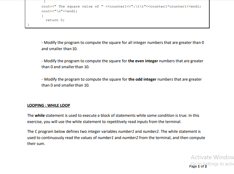 Solved University Computing Fundamentals CS1150 Lab NO.10: | Chegg.com